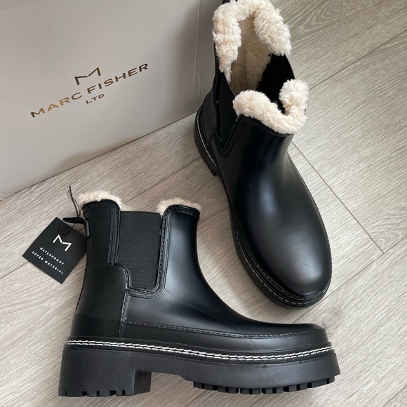 Marc Fisher | Shoes | New Marc Fisher Waterproof Sherpa Lined Boots ...